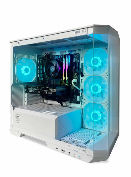 NSX Pano White Gaming PC (AMD Ryzen 7 5800X 3.8 GHz, NVIDIA RTX 4070 ...