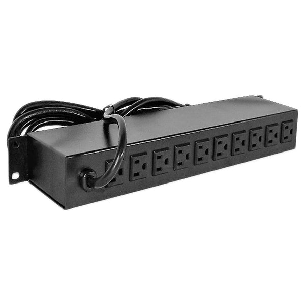Netsys 10-Outlets Horizonthal 1U Mouting 20A Power Distribution Unit ...