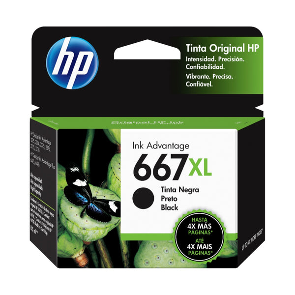 HP 667 Black XL Original Ink Advantage Cartridge – GS-COM
